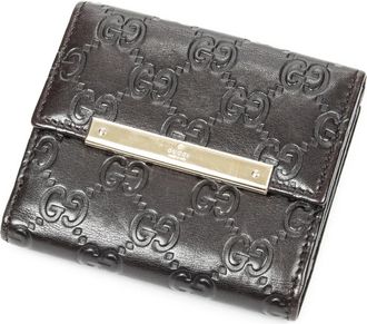 Gucci Crossbody Bags - Metal Bar Compact Wallet - Gr. unisize - in Schwarz - f&uuml;r Damen