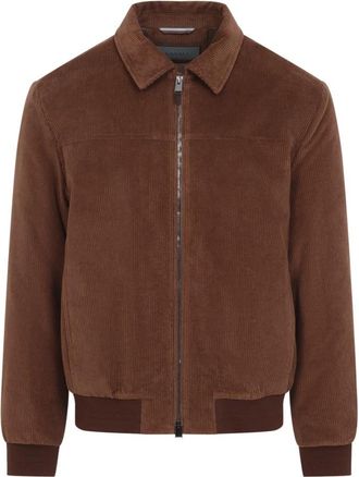 Canali Cord-Bomberjacke - - Jackets - Herren - Braun - M