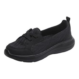 Generic Chaussures orthop&eacute;diques pour femme, baskets l&eacute;g&egrave;res &agrave; enfiler en tricot confortables et tendance, chaussures de marche plates respirantes, &agrave; enfiler 