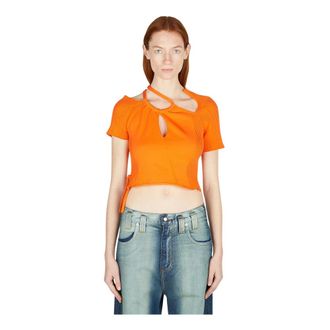 Ottolinger Ottolinger, Femme, Tops, Orange, Taille: 36 FR Loop Top
