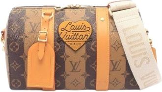 Louis Vuitton Pre-owned Sac Bandouli&egrave;re LV2 City Keepall Monogram Stripe - Homme - Pre-owned - Brun - Taille: ONE Size