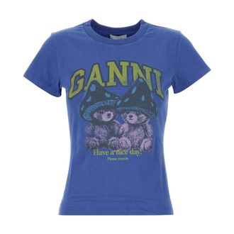 Ganni T-Shirts - - Tops - Damen - Blau - M