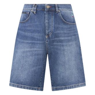 Philipp Plein Herren, Shorts, Blau, W34Gr&ouml;&szlig;e