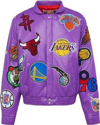 Jeff Hamilton x NBA Collage Jacke - Violett