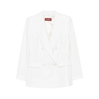 Max Mara Femme, Vestes, Blanc, Taille: 36 FR Blazer