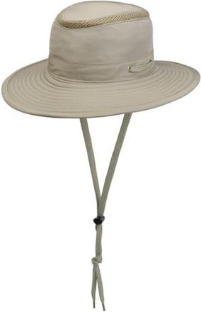 Conner Hats Conner Chapeau Tarpon Springs Floating Femme/Homme - de Safari en Tissu Pluie avec jugulaire, Passepoil Ete Printemps-ete - L (58-59 cm) Beige