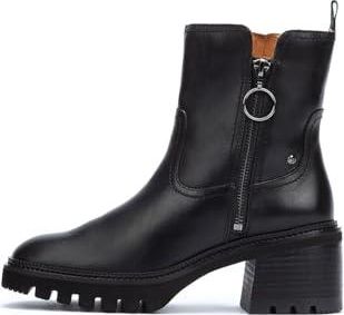 Pikolinos Bottines &agrave; Talon en Cuir Valladolid pour Femme Colour Black