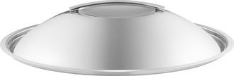 Eva Solo Eva Trio | Gew&ouml;lbter Deckel 32 cm Edelstahl | Die gew&ouml;lbte Form des Deckels schafft zus&auml;tzlichen Platz in Topf und Pfanne | Brushed steel