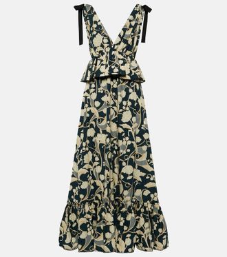 Agua Bendita Maxikleid Infinito Perla aus Baumwolle