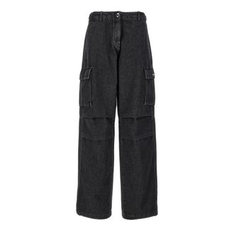 Coperni Denim Wide Leg Cargo Jeans - - Jeans - Damen - Schwarzk - S