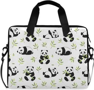 Alaza Sac pour ordinateur portable de 40,6 &agrave; 15,6 pouces, carlins et fleurs, sac pour ordinateur portable pour femme, homme, &eacute;tudiant, travail, voyage, band