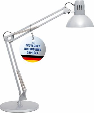 Maul LED Schreibtischlampe MAULstudy | Verstellbare Stehlampe mit Gelenkarm für Büro, Arbeitszimmer und Schreibtisch | Elegante Bürolampe aus Metall | Exkl