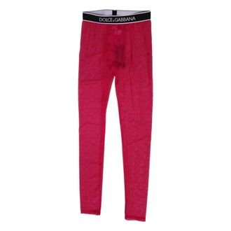 Dolce & Gabbana Femme, Pantalons, Rose, Taille: 38 FR Leggings Pants