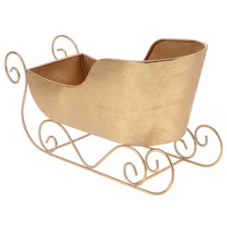 Angoily Sewroro Schlitten Ornament aus Eisen Weihnachtsschmuck f&uuml;r Zuhause Filigrane Schlittendekoration f&uuml;r Fest Weihnachtsfeier Langlebig und Verschlei&szlig;fest