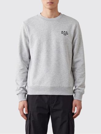 A.P.C. A. P.C. Rundhals-Sweatshirt aus Bio-Baumwolle mit Kontrastlogo auf der Brust
