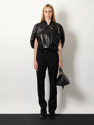 Balenciaga Womens Trousers Slim Tailored Wool Black