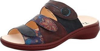 Think Chaussons Camilla sans chrome tannés durables pour femme, Bleu marine break 8080, 42 EU Schmal