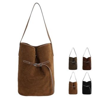 Generic Kexpery Sac &agrave; bandouli&egrave;re en daim synth&eacute;tique pour femmes avec boucle de ceinture grand mod&egrave;le Hobo pour travail voyage