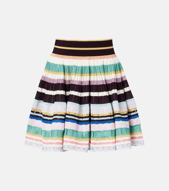 Alaia Ala&iuml;a Mini-jupe &agrave; rayures