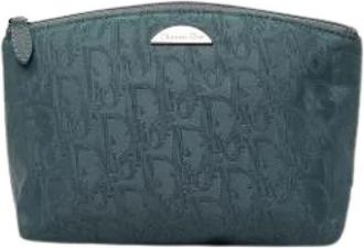 Dior Pochette en toile Pre-owned - Femme - Pre-owned - Bleu - Taille: ONE Size