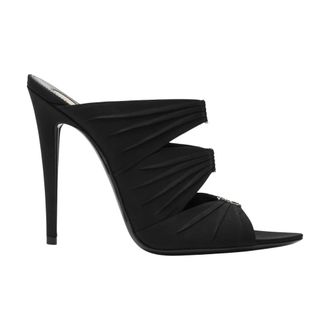 Saint Laurent Emilie Mules - - Shoes - Damen - Schwarzk - 38 1/2 EU