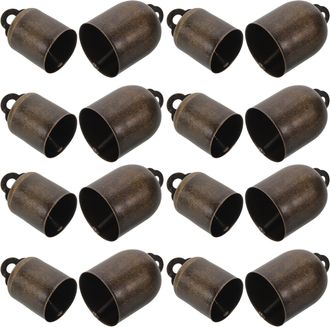 Holibanna 20 St&uuml;ck Metallglocken Vintage 26mm 32mm Wetterfeste Eisen Dekoglocken f&uuml;r Basteln Haust&uuml;ranh&auml;nger Weihnachtsbaumschmuck und Gartendekoration