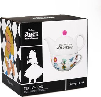 Disney Alice im Wunderland Tea for One Set - Tee-Set - Teetasse - Disney Teekanne - Disney Home - Teekanne f&uuml;r eine Tasse - Alice im Wunderland Teekanne