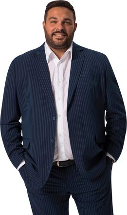 Men Plus Herren gro&szlig;e Gr&ouml;&szlig;en &Uuml;bergr&ouml;&szlig;en Menswear L-8XL Men+ Sakko, Nadelstreifen, Baukasten Marbella, bis 76/36 Navy blau 62 831465130-62