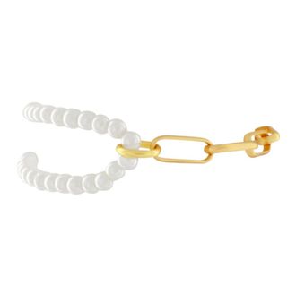 Dansk Copenhagen Bracelet Audrey Double Perle Mix - Femme - Accessoires - Jaune - Taille: ONE Size