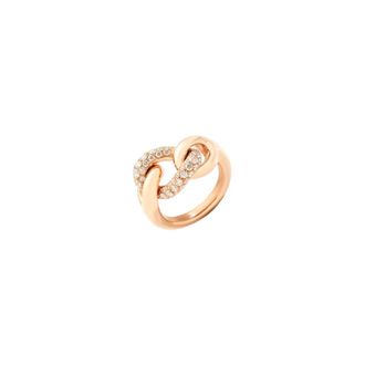 POMELLATO Ros&eacute;goldene Kette und Diamantring - - Accessories - Damen - Beige - 53 MM