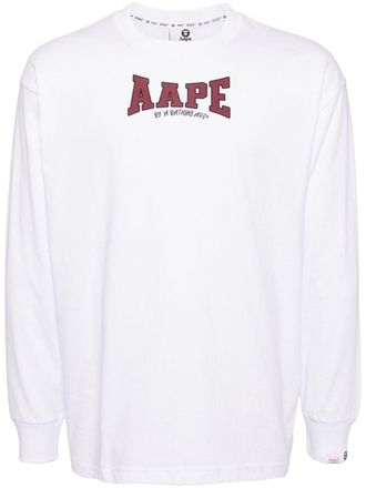 Aape By A Bathing Ape t-shirt à logo imprimé - Blanc