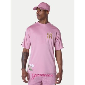 New Era New Era T-Shirt New York Yankees MLB Floral 60596338 Rosa Regular Fit