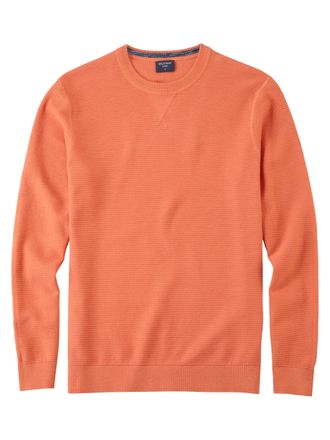 Olymp Herren Pullover Rundhals Casual.Strick,Struktur,978 Knit Regular fit,lachs 90,XL