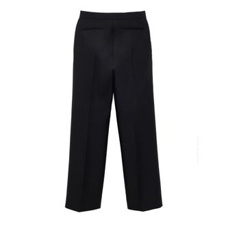 Gucci Womens Black Cotton Casual Pants