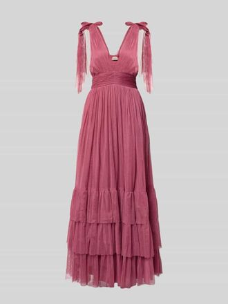 Lace & Beads Maxikleid im Stufen-Look