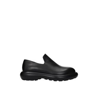 Jil Sander Homme, Chaussures, Noir, Taille: 44 EU Mocassins Slip-On en Cuir