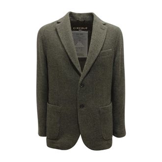 Circolo 1901 Woll-/Kaschmir-Jacke - - Jackets - Herren - Gr&uuml;n - XL