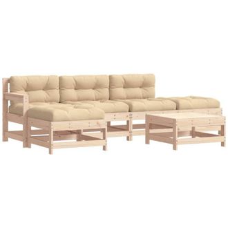 vidaXL Furniture Limited - Salon de jardin 6 pcs avec coussins bois