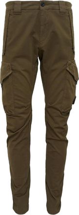 C.P. Company cargo stretch satin trousers - Grün