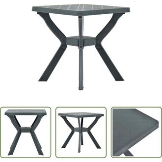 vidaXL vidaXL Gartenm&ouml;bel - Bistrotisch Gr&uuml;n 70x70x72 cm Kunststoff
