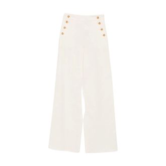 Max Mara Weite Hosen - - Trousers - Damen - Wei&szlig; - S