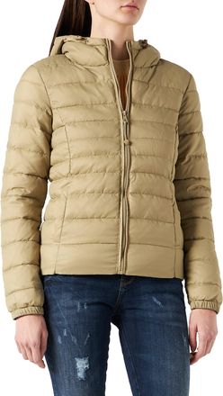 Only Damen Nylon Standard Länge Steppjacke, Slate Green,XS