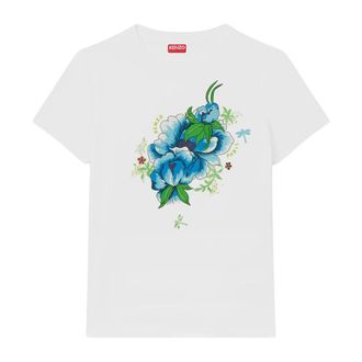 Kenzo Stylische T-Shirts und Polos - - Tops - Damen - Wei&szlig; - S