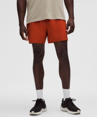 lululemon Short Pace breaker non doublé pour Hommes - 13 cm - Orange - Taille 2XL