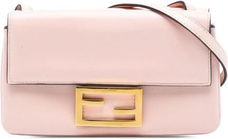 Fendi Hobo Bags - Leather Duo Baguette Crossbody - Gr. unisize - in Gold - f&uuml;r Damen