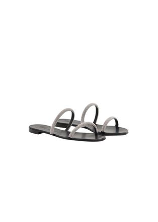 Giuseppe Zanotti Croisette double-strap Crystal Sandals Size 40