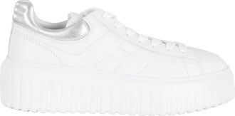 Hogan Femme, Chaussures, Blanc, Taille: 38 EU H-stripes Lace-Up