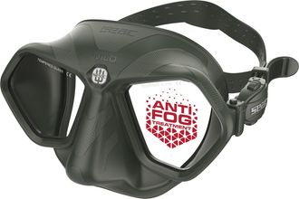 Seac Wild - Low-Volume Silikon-Tauchmaske | Antibeschlag Zweiglas-Maske mit 3D-Schnalle und erweitertem Sichtfeld zum Apnoetauchen, Milit&auml;rgr&uuml;n