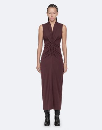 AllSaints Dariya Kleid in Oxblood-Rot