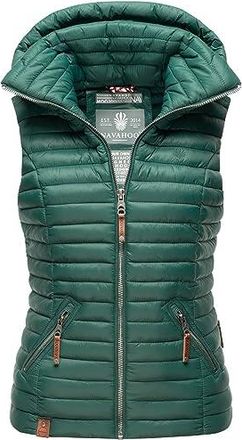 Navahoo B696 Gilet matelass&eacute;, pour femme, veste de transition, pour printemps, Vert oc&eacute;an., S